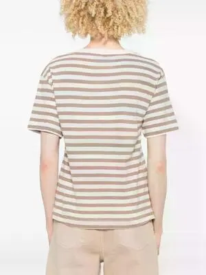 Majestic Filatures Striped Short-sleeve T-shirt