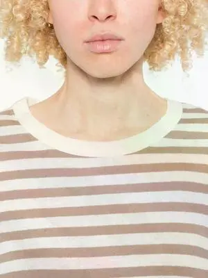 Majestic Filatures Striped Short-sleeve T-shirt