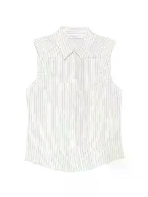 Patrizia Pepe Striped Sleeveless Shirt