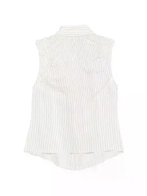 Patrizia Pepe Striped Sleeveless Shirt