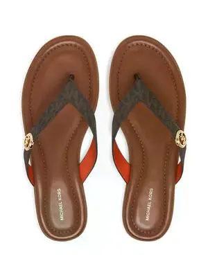Michael Kors Logo Thong Sandals