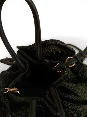 Farm Rio Raffia Flower Tote Bag