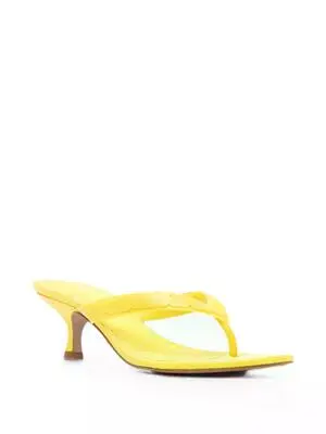 Farm Rio Rob Heeled Sandals - Yellow