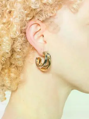 Rabanne Triple Hoop Earrings - Silver