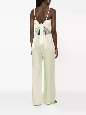 Sea Rafina Fringed Top - Neutrals