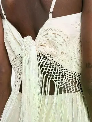 Sea Rafina Fringed Top - Neutrals