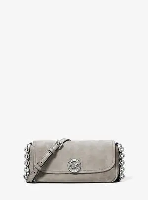 Michael Kors Nolita Small Nubuck Crossbody Bag - Brown