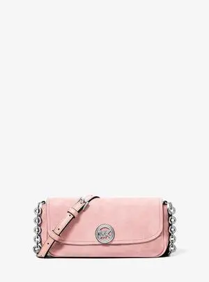 Michael Kors Nubuck Nolita Small Crossbody Bag - Pink