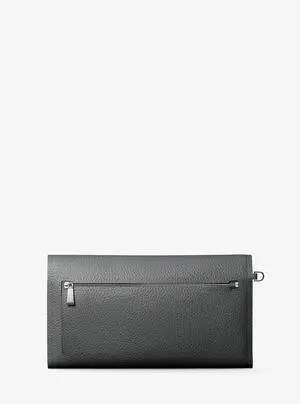 Michael Kors Jet Set Medium Pebbled Leather Convertible Wristlet In By