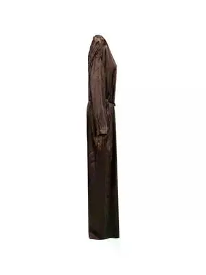 Rick Owens Long-sleeved V-neck Jumpsuit