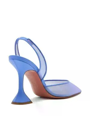 Amina Muaddi 95mm Holli Heeled Pumps