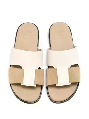 FORSA Ernesto Panelled Sandals - Neutrals