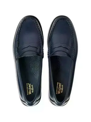 G.H.BASS Weejuns Leather Penny Loafers - Blue