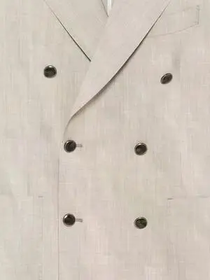 LUIGI BIANCHI MANTOVA Double-breasted Suit - Neutrals