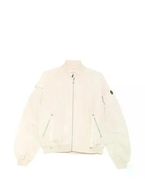 SAVE THE DUCK Logo-patch Bomber Jacket - Neutrals