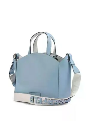 Karl Lagerfeld Small K/circle Logo-perforated Tote Bag