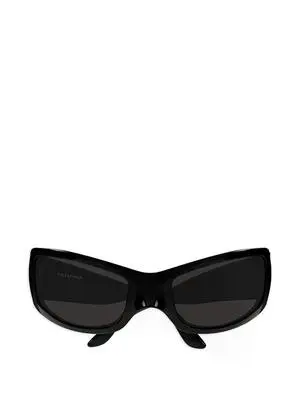 Balenciaga Rectangle-frame Sunglasses - Black