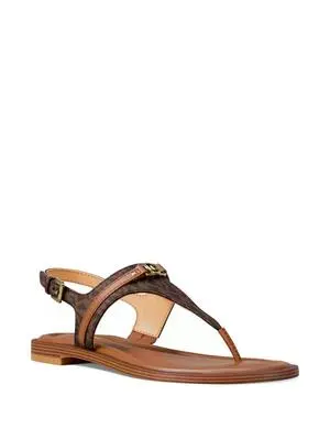 Michael Kors Mandy Buckle Sandals - Brown