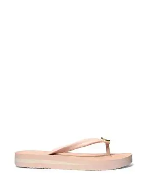 Michael Kors Posie Logo Flip Flops - Pink