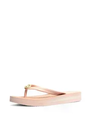 Michael Kors Posie Logo Flip Flops - Pink