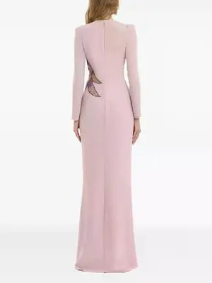 GEMY MAALOUF Beaded V-neck Maxi Dress