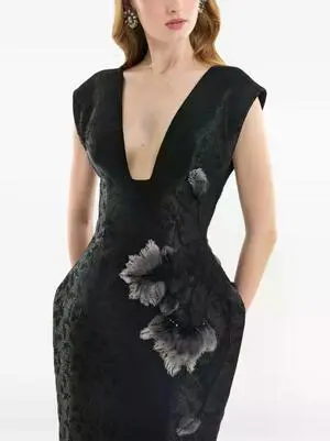 GEMY MAALOUF Jacquard Maxi Dress
