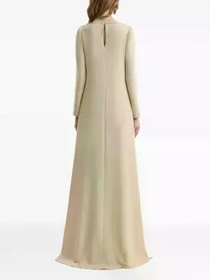 GEMY MAALOUF Long-sleeve A-line Maxi Dress