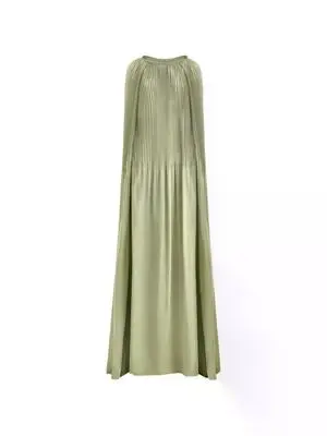 GEMY MAALOUF Pleated Cape Maxi Dress