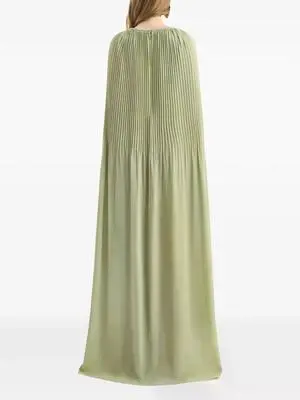 GEMY MAALOUF Pleated Cape Maxi Dress