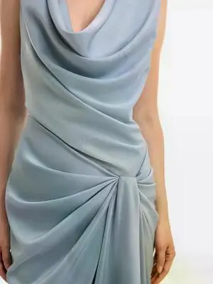GEMY MAALOUF Draped Maxi Dress - Blue