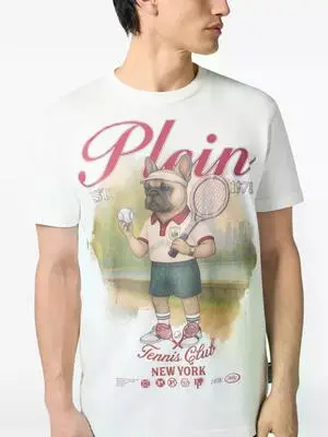 Philipp Plein Round Neck Graphic T-shirt - White