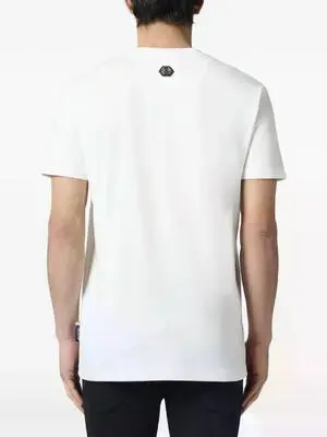 Philipp Plein Round Neck T-shirt New York Tennis - White