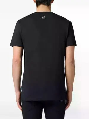 Philipp Plein Round Neck T-shirtvpainted Skull