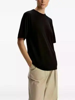 12 STOREEZ Crew-neck T-shirt - Black