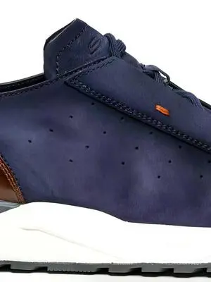 Santoni Perforated-detail Sneakers - Blue