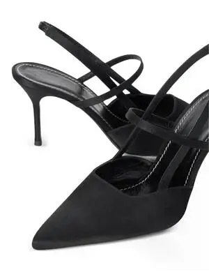 Staud Sebastian Slingback Pumps - Black