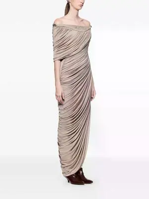 CHATS BY C.DAM Thalyn Off-shoulder Maxi Dress