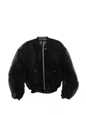 Rick Owens Sheer Zip-up Jacket - Black