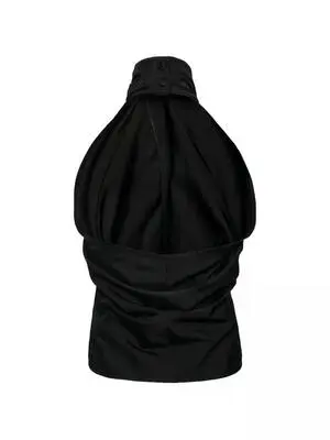 Magda Butrym Halterneck Top - Black