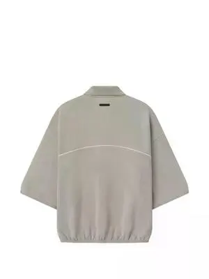 Fear Of God Active Trace Logo-print Piping-detail Sweater - Grey