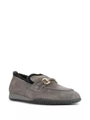 SERGIO MORETTI FIRENZE Shearling-trim Loafers