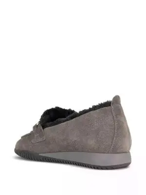 SERGIO MORETTI FIRENZE Shearling-trim Loafers