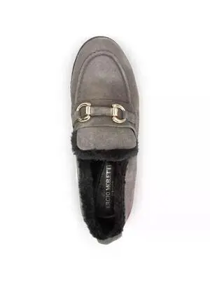 SERGIO MORETTI FIRENZE Shearling-trim Loafers