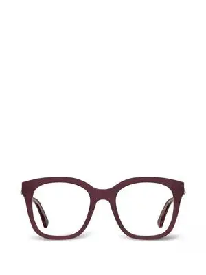 Moschino Square Frame Eyeglasses - Red