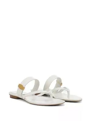 Veronica Beard Salva Dash Flat Sandals - White
