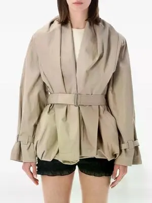 Magda Butrym Draped-collar Belted Jacket