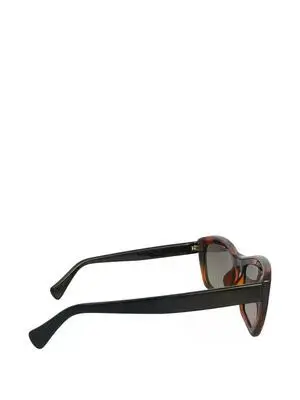 FERRAGAMO Rectangle-frame Sunglasses - Brown