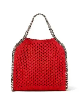 Stella McCartney Mini Falabella Mesh-knit Shoulder Bag - Red