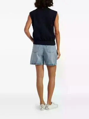 Chinti & Parker Snoopy Knitted Cotton Tank Top - Blue
