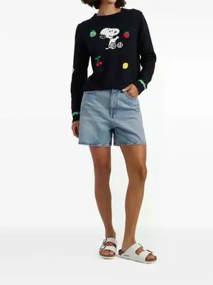 Chinti & Parker Snoopy Cotton Sweater - Blue